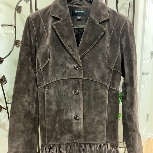 Colebrook | Jackets & Coats | Colebrook Fringe Suede Leather Jacket ...